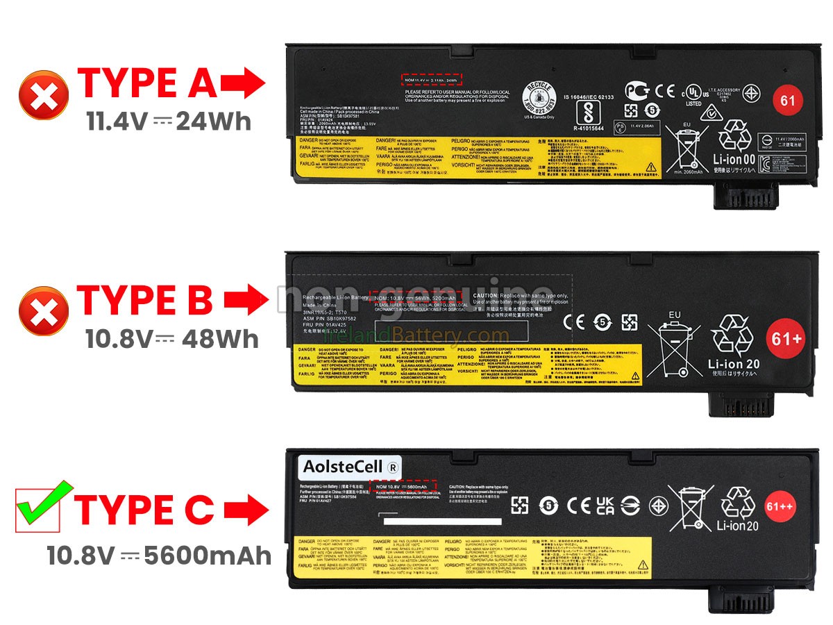 Lenovo 01AV419 Laptop Battery Replacement - irelandbattery.com